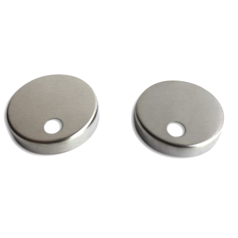 Mounting Base Caps for Premium Toilet Seats - Brushed (Satin) Nickel S ...